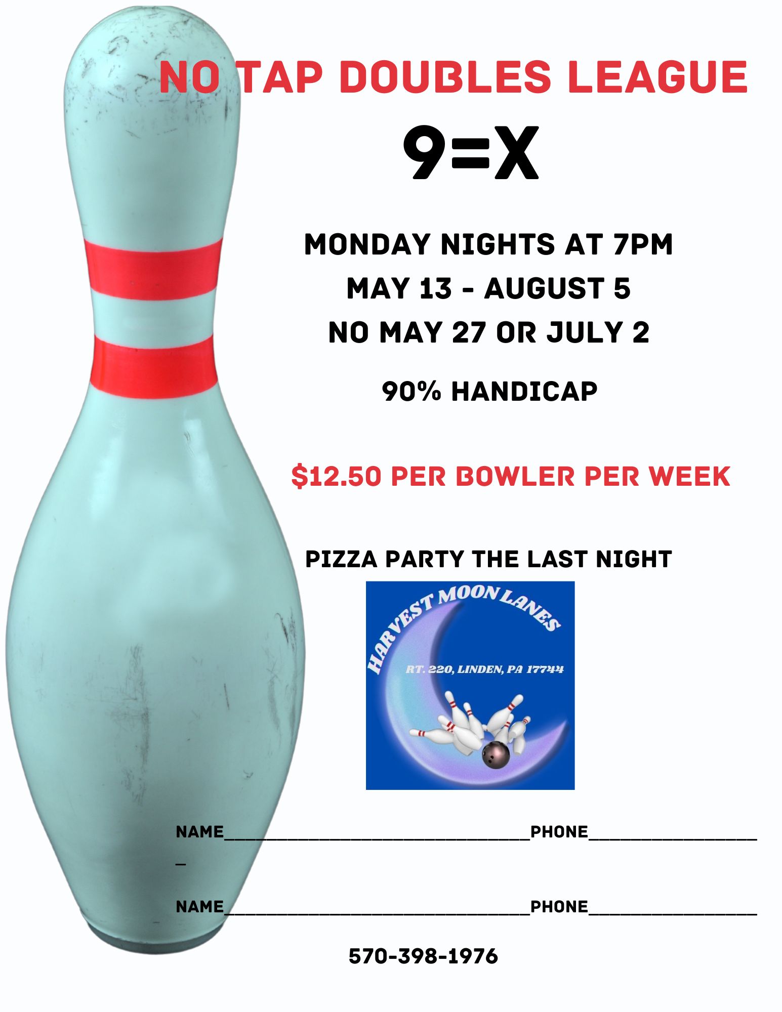 Harvest Moon Bowling > Leagues